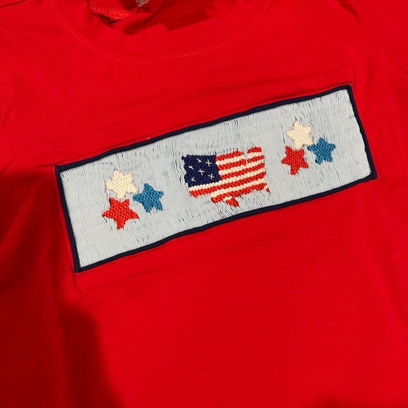 Shirts & Tops | American Flag Smocked Shirt Southern Smocks | Poshmark